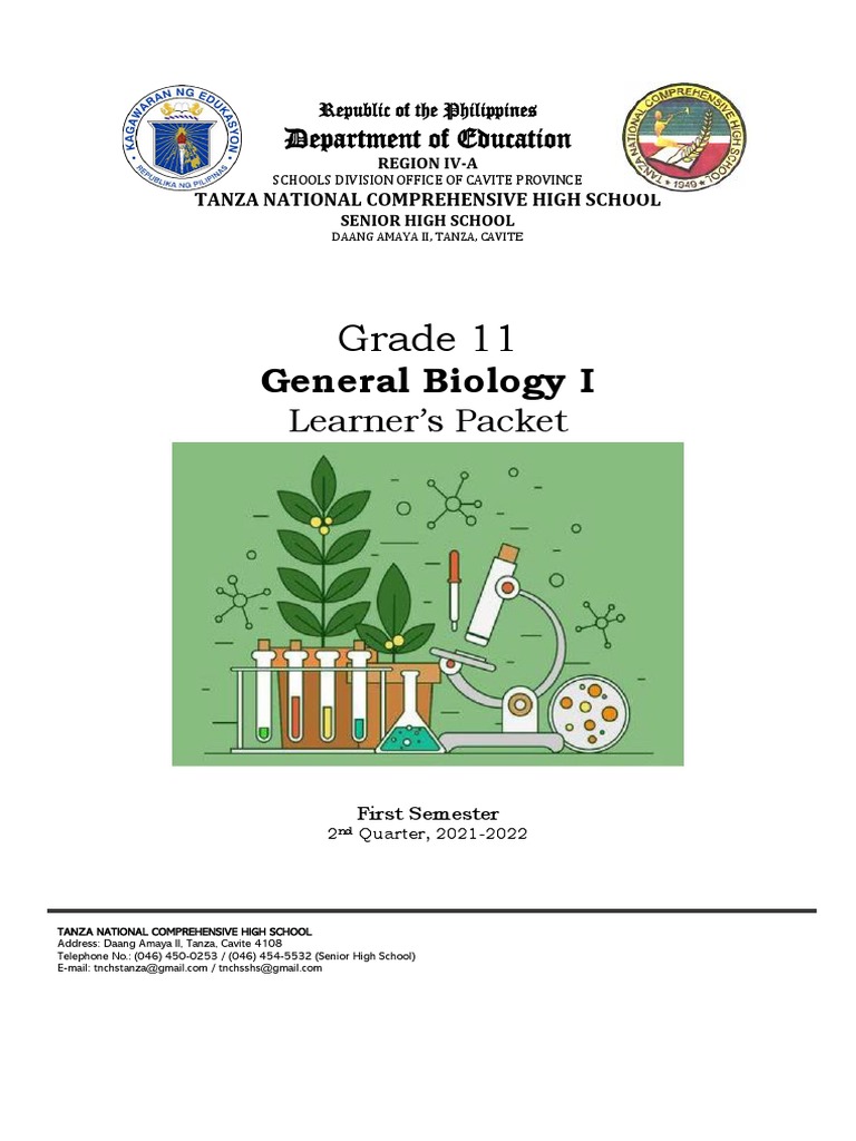 Grade 11: General Biology I | PDF | Cellular Respiration | Diet & Nutrition