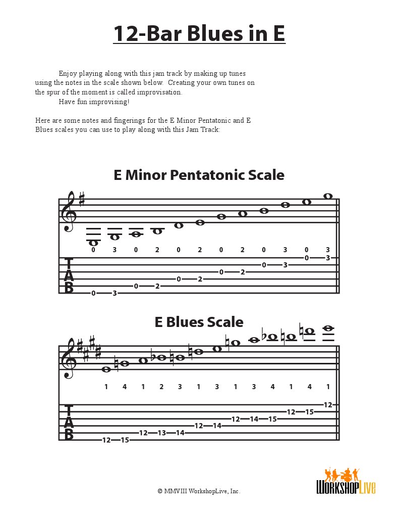 12-Bar Blues in E | PDF