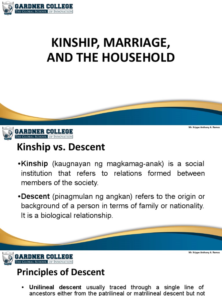 UCSP Week 8 - KINSHIP, MARRIAGE, AND THE HOUSEHOLD | PDF | Kinship ...