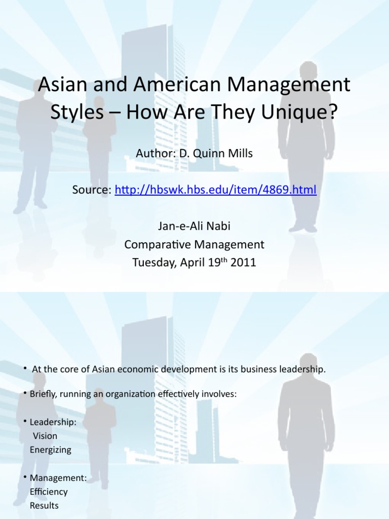 Asian and American Management Styles | PDF