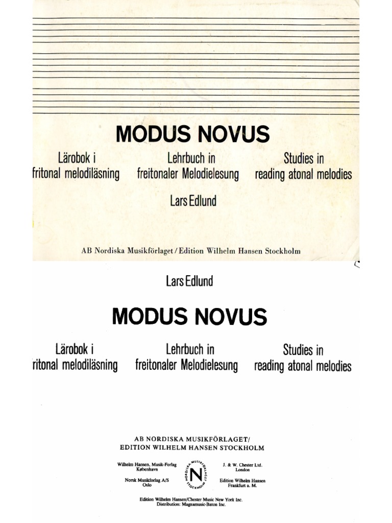 Modus Novus 2 | PDF
