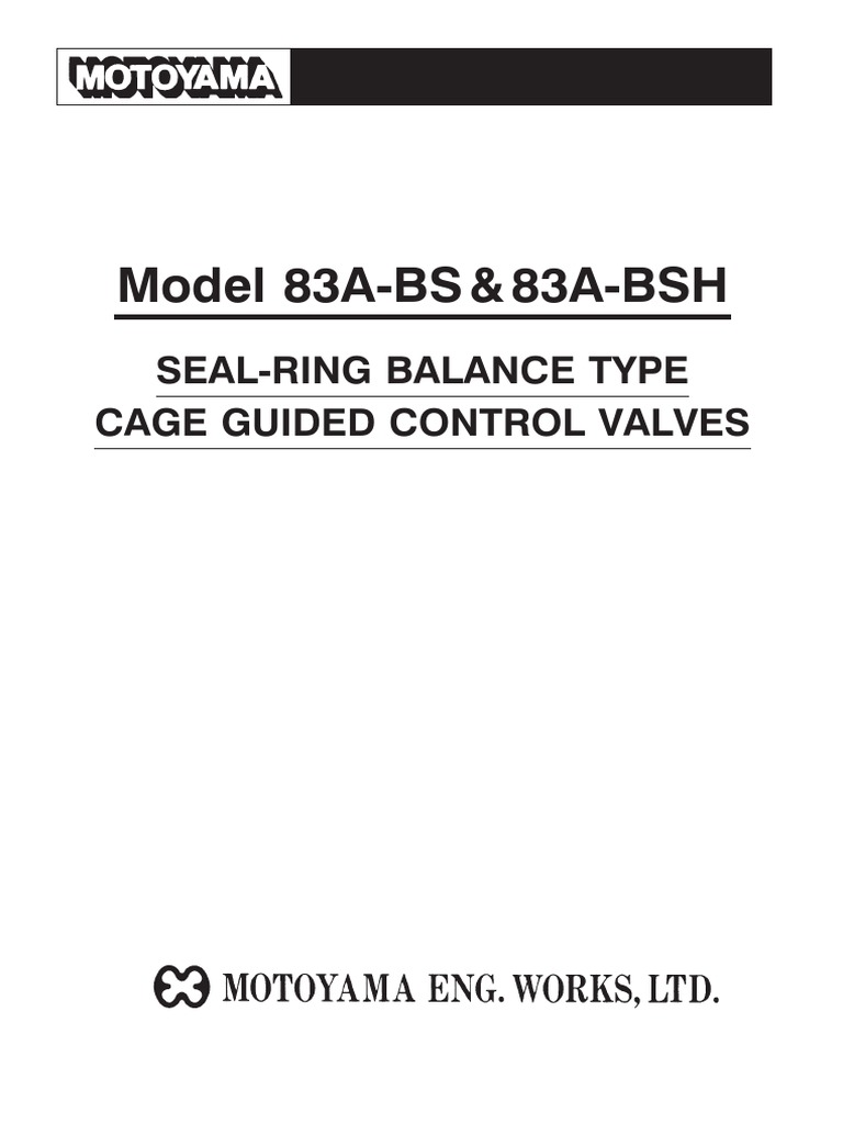 Bulletins on MOTOYAMA Control Valves | PDF | Valve | Manufactured Goods
