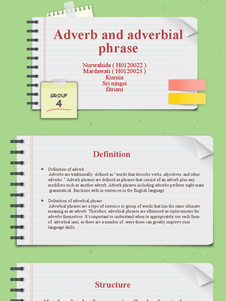 Adverb and Adverbial | PDF