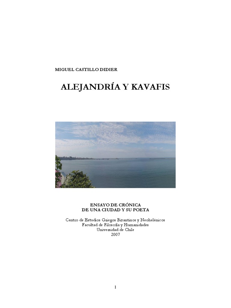 Alejandría. La Ciudad de Kavafis. | PDF | Periodo helenístico | Alejandria