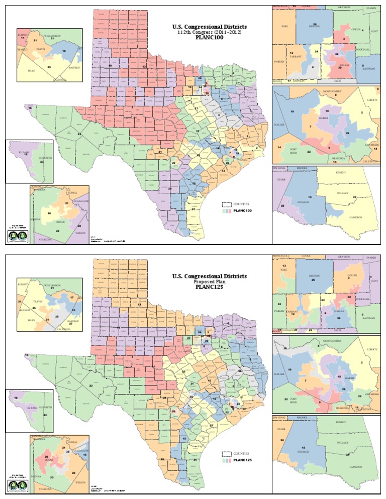 Texas Congressional District Map 2025 | PDF | Texas