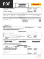 DHL Inbound Charges PDF | PDF | Invoice | Payments