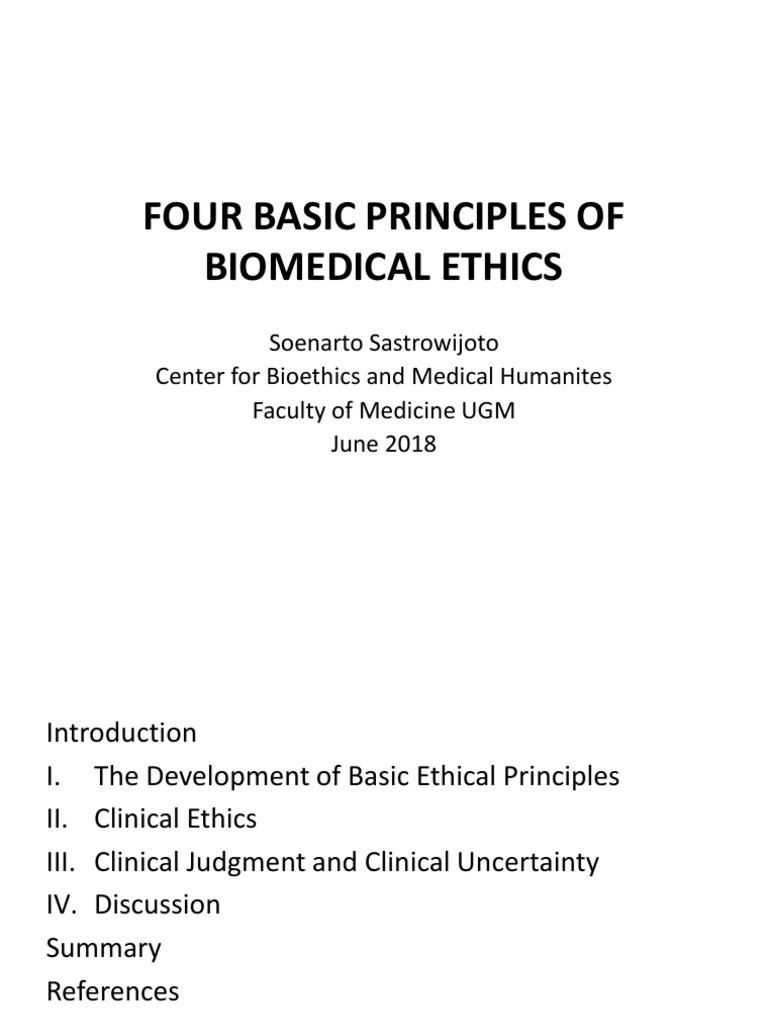 Medical Ethics Principles