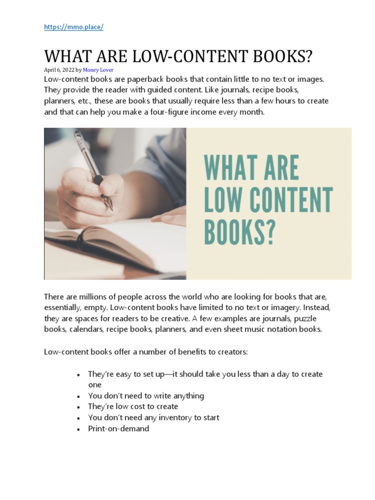 Understanding Low-Content Books | PDF | Books | Communication