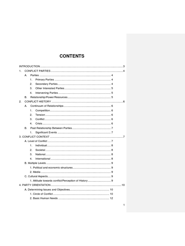 Conflict Map Chart - Cronulla Riots C Final | PDF