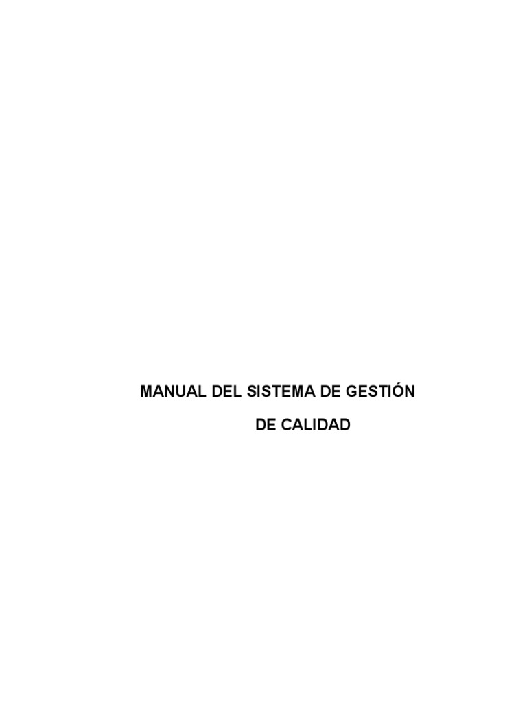 Ejemplo Manual SGC 2020 | PDF | Calidad (comercial) | Sistema de manejo ...