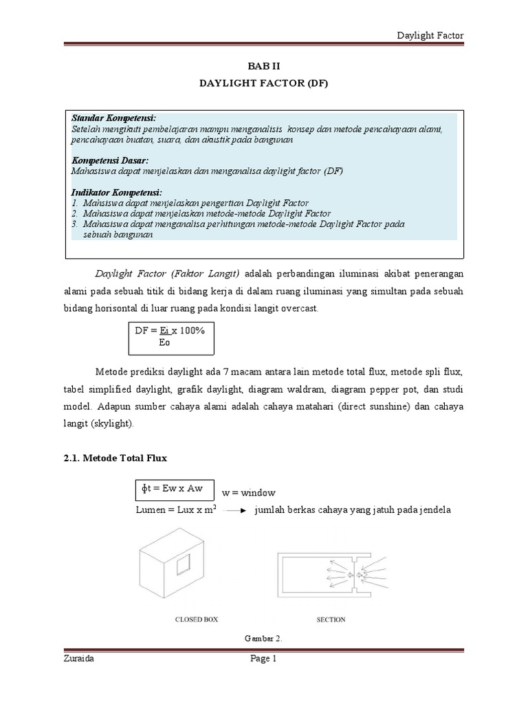 Daylight Factor | PDF