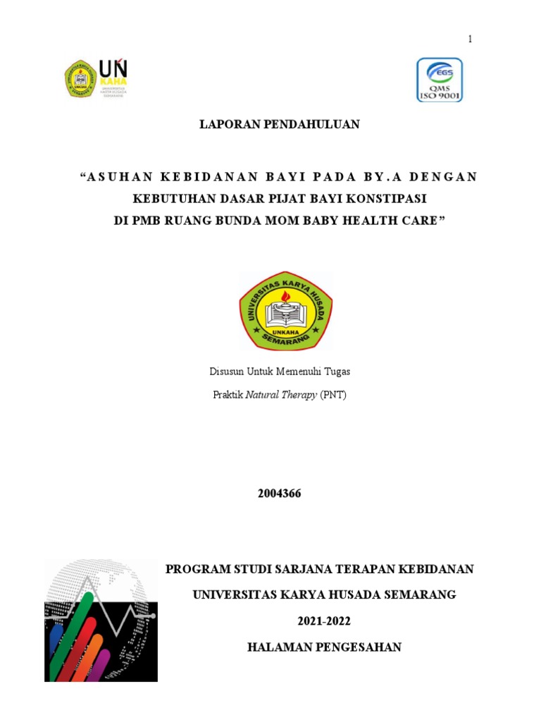 LP Pijat Bayi Konstipasi Mefa | PDF