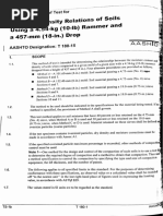 AASHTO T 180 Moisture-Density Test | PDF | Density | Weight