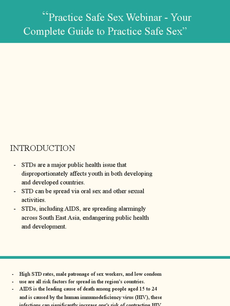 Practice Safe Sex Webinar - Your Complete Guide To Practice Safe Sex ...