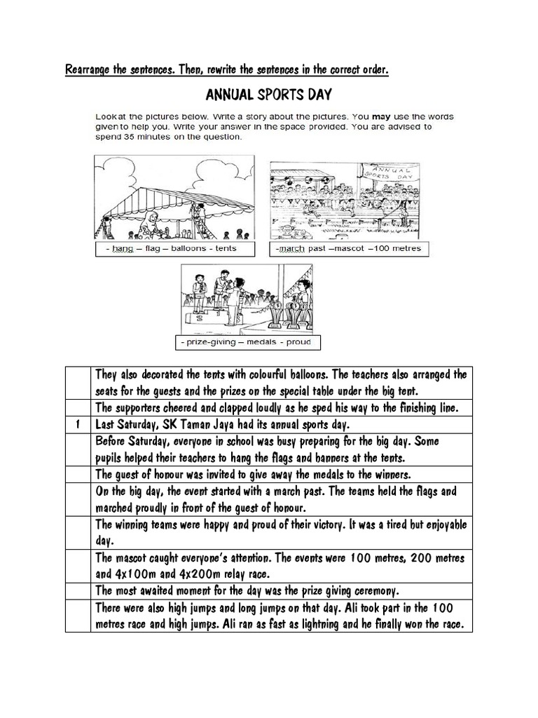 Essay 1 Annual Sports Day | PDF | Sports