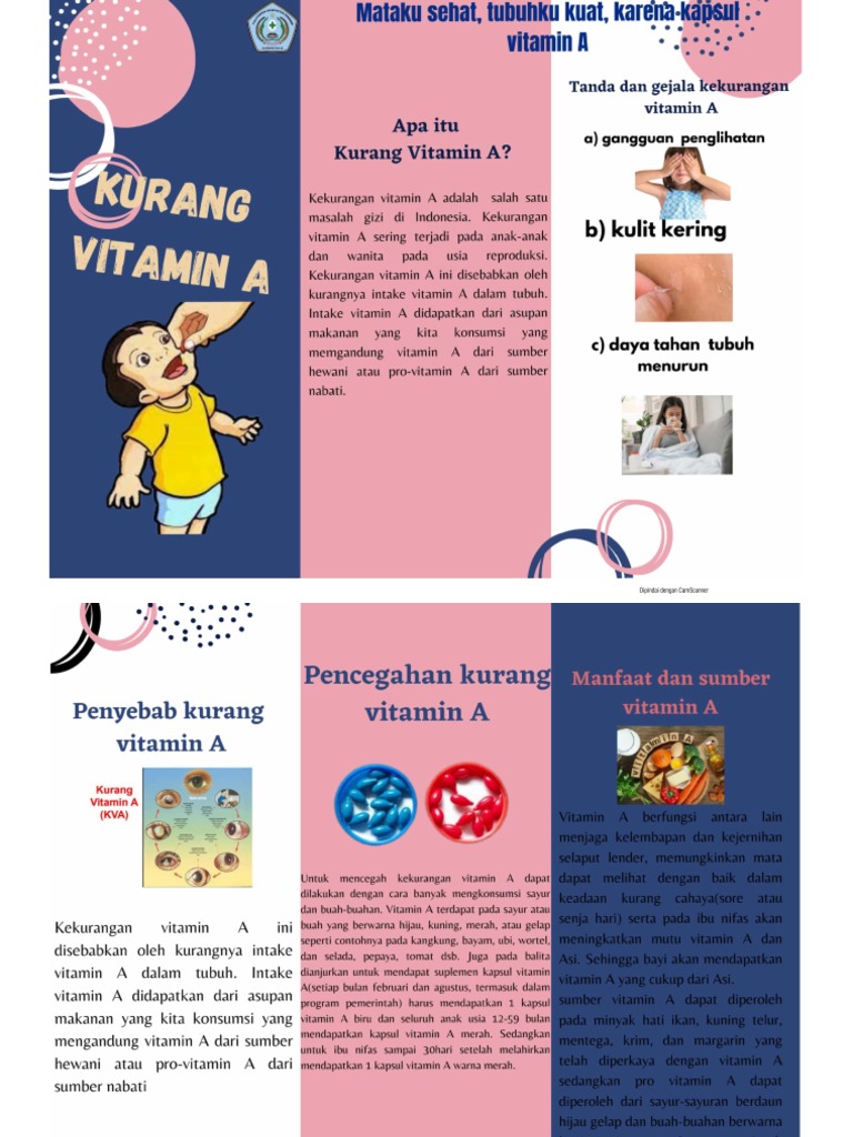 Leaflet-Kurang Vitamin A | PDF
