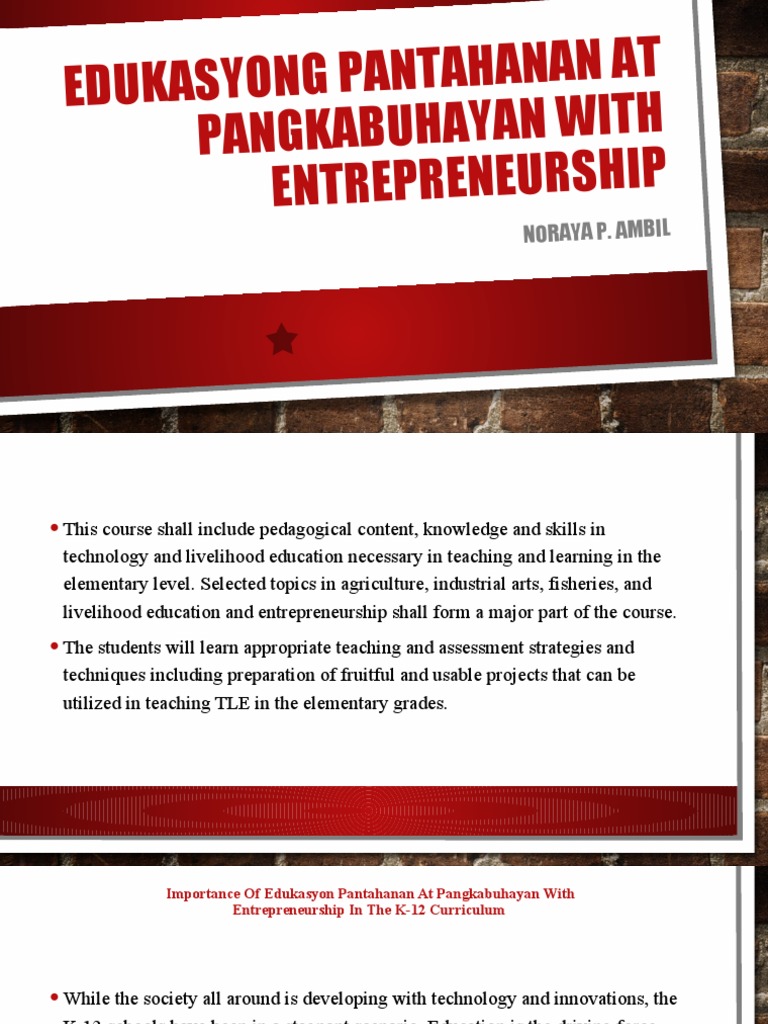 Module 1 EPP With Entrepreneurship | PDF