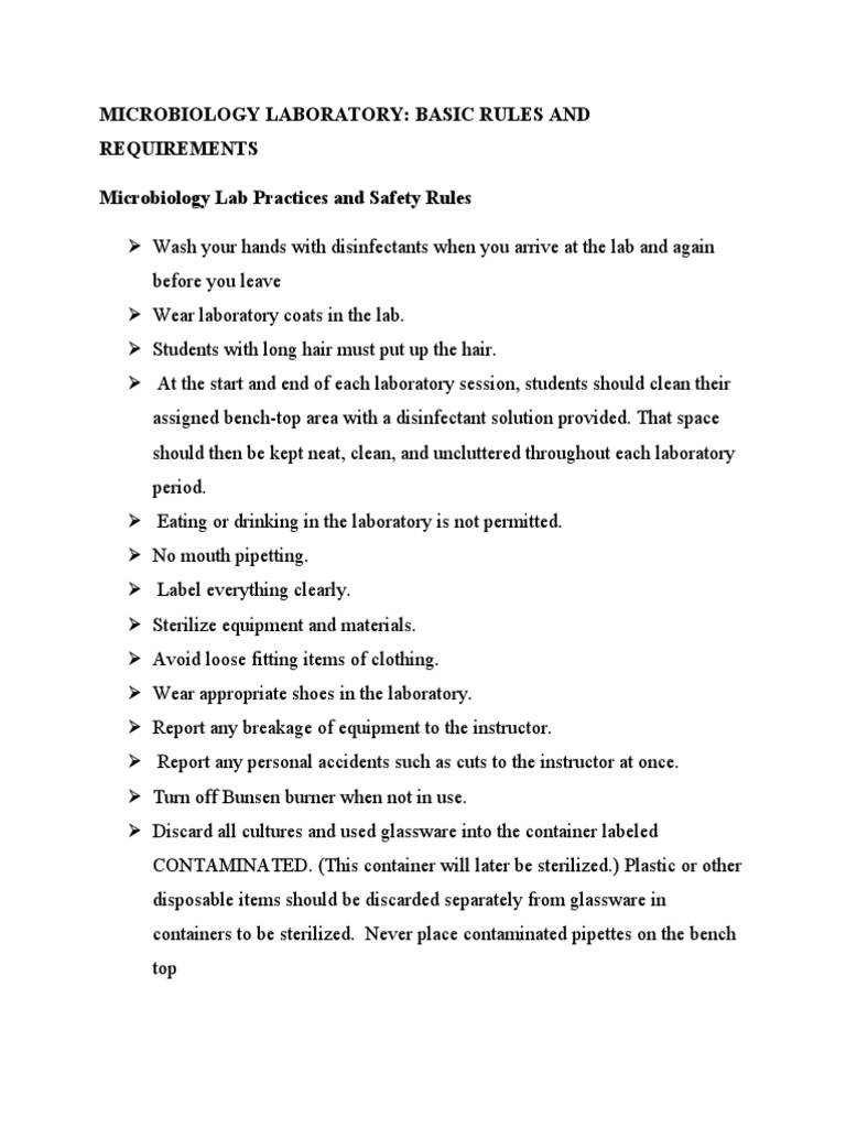 MICROBIOLOGY LABORATORY MANUAL (Recovered) | PDF | Growth Medium ...