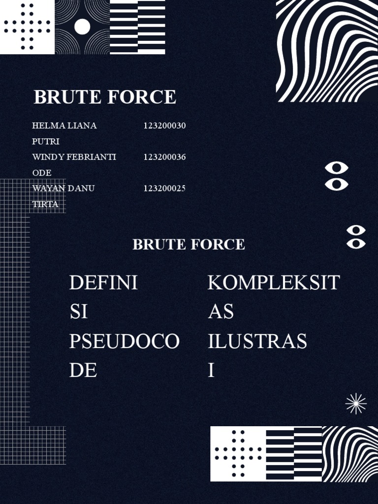 Brute Force Algorithm Basics | PDF | Algorithms And Data Structures ...