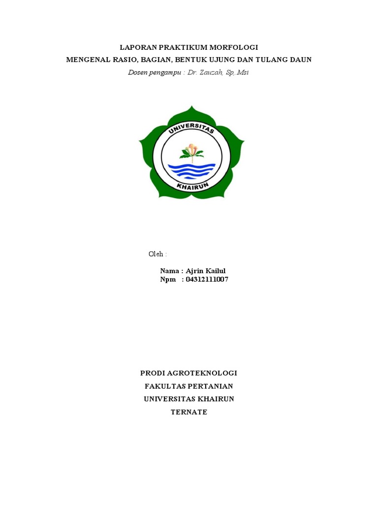 Laporan Praktikum Botani Umum | PDF
