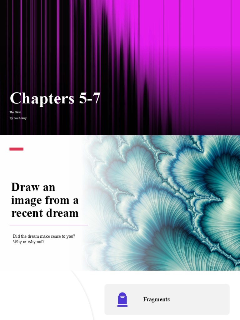 The Giver Chapters 5-7 | PDF | The Giver | Cognition