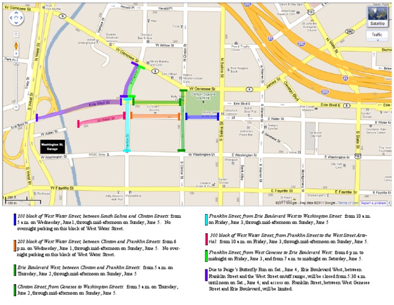 Parking Restrictions for Paige’s Run Event | PDF | Sports & Recreation ...