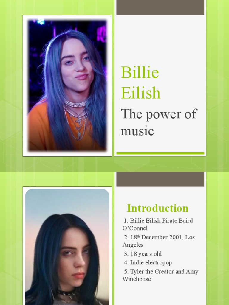 Billie Eilish Presentation | PDF