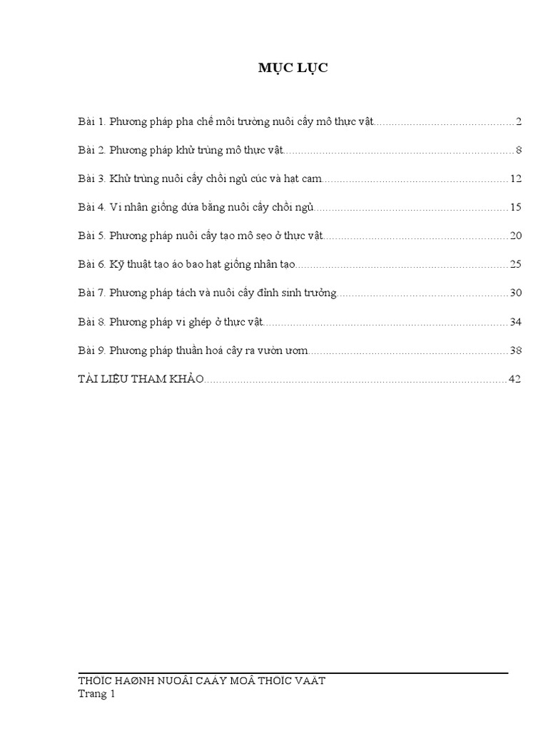 Bai Giang TH Nuoi Cay Mo TV | PDF