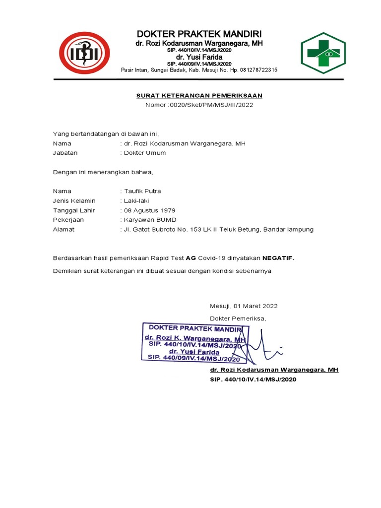 Antigen PM Dr. Rozi S. Bdak | PDF