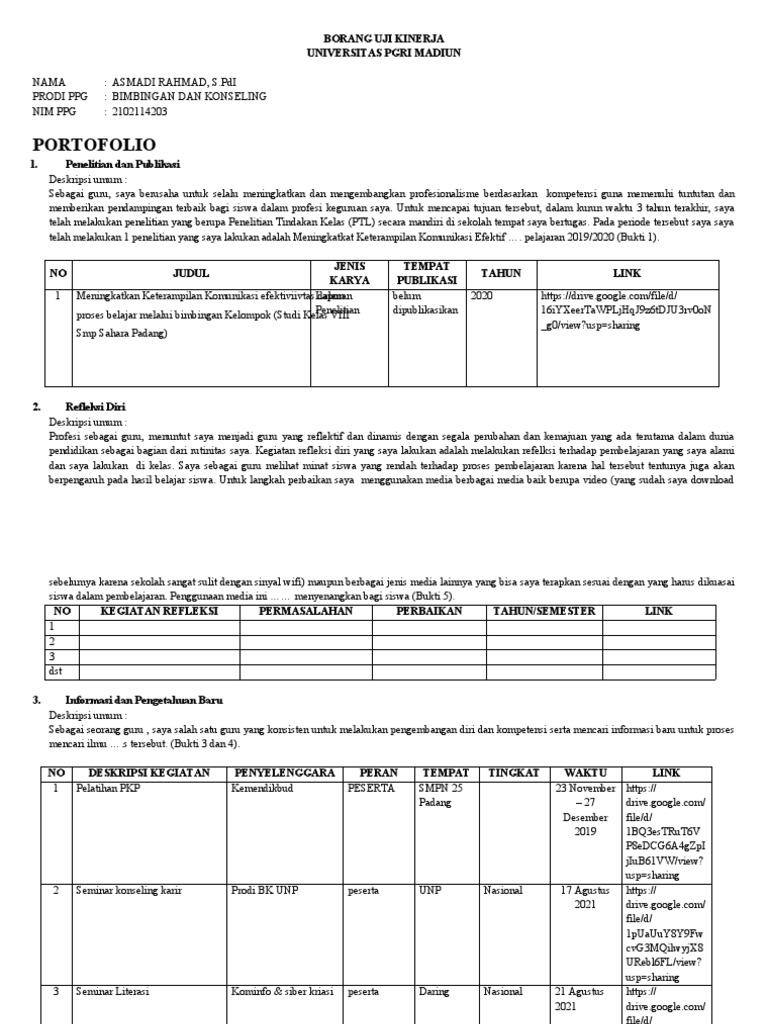 BORANG UKIN ASMADI RAHMAD, S.PdI | PDF