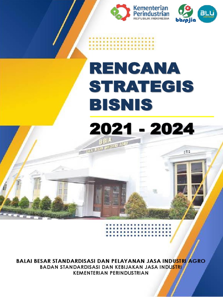 Rencana Strategis BBIA 2021-2024 | PDF