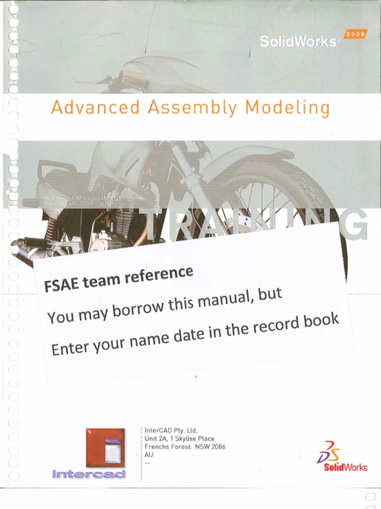 Solidworks Advanced Assembly Modeling 2009 | PDF