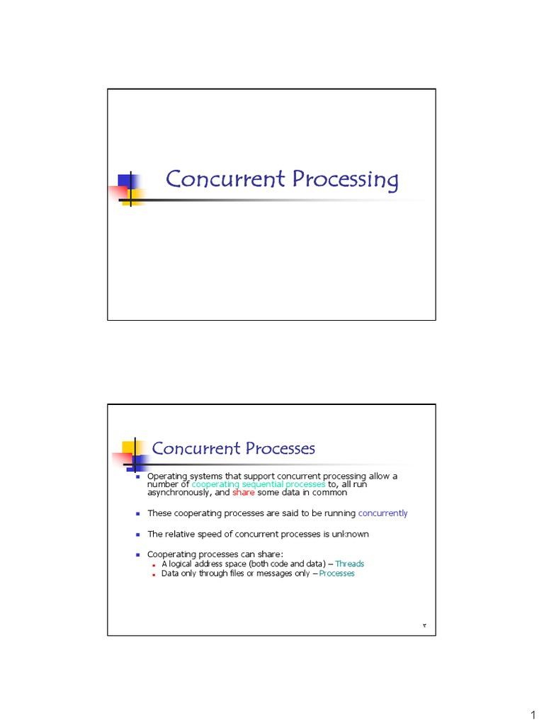 Concurrent Processes Explained | PDF | Process (Computing) | Software Engineering