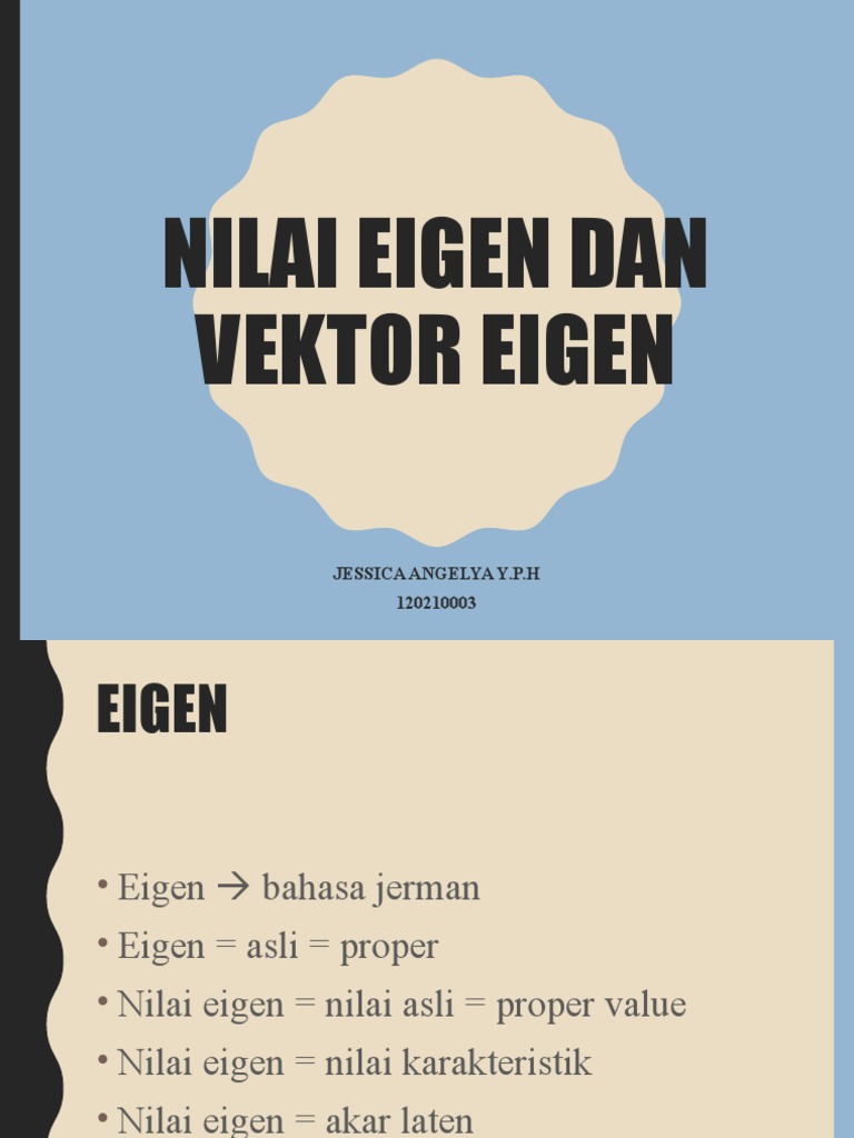 Nilai Eigen Dan Vektor Eigen | PDF