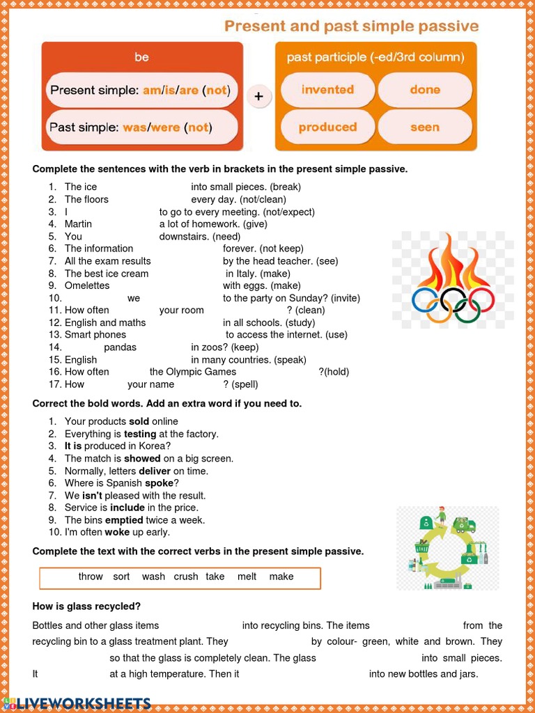 Present Simple and Past Simple Passive | PDF