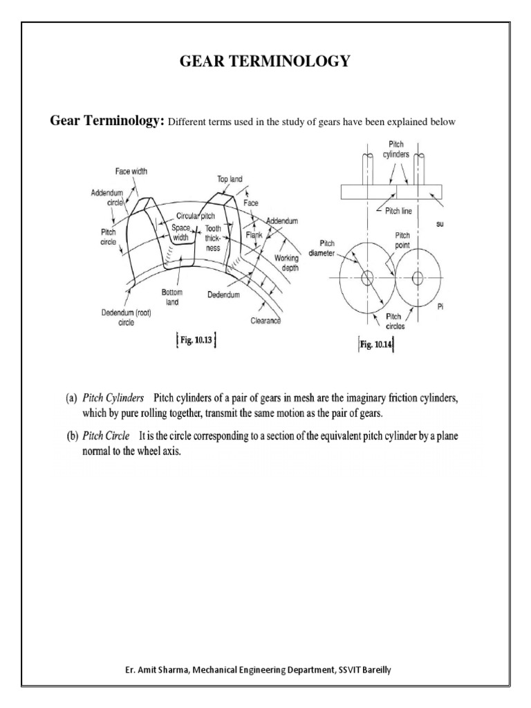 Gear Terminology | PDF