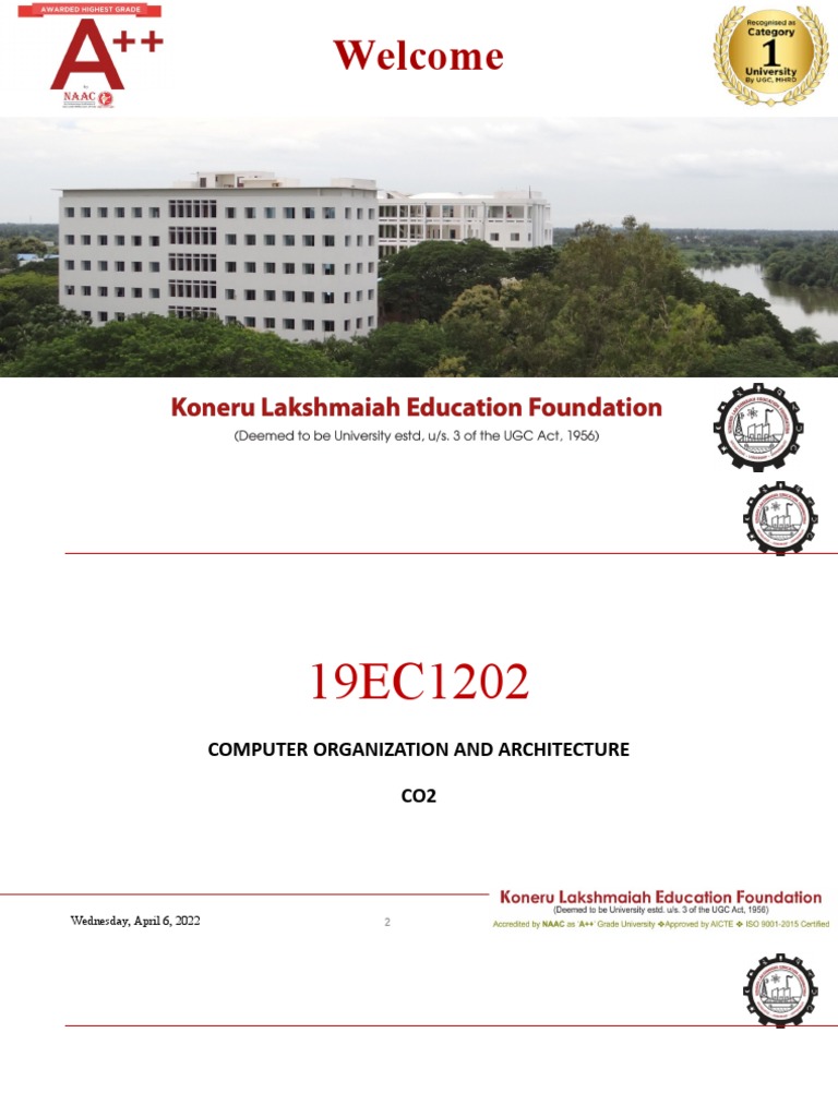 Computer Organisation & Architecture 2 | PDF