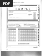Sample Answer Sheets | PDF | Evaluation | University Of Cambridge