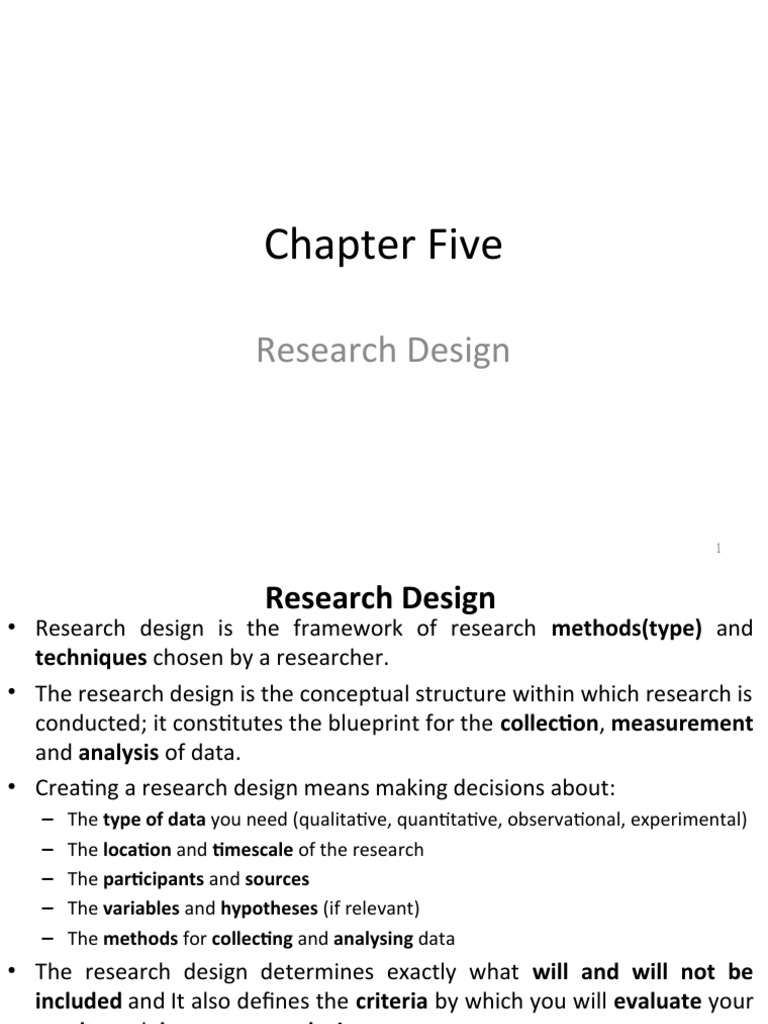 5 Research Design, Data Collection, Presentation and Analysis | PDF ...