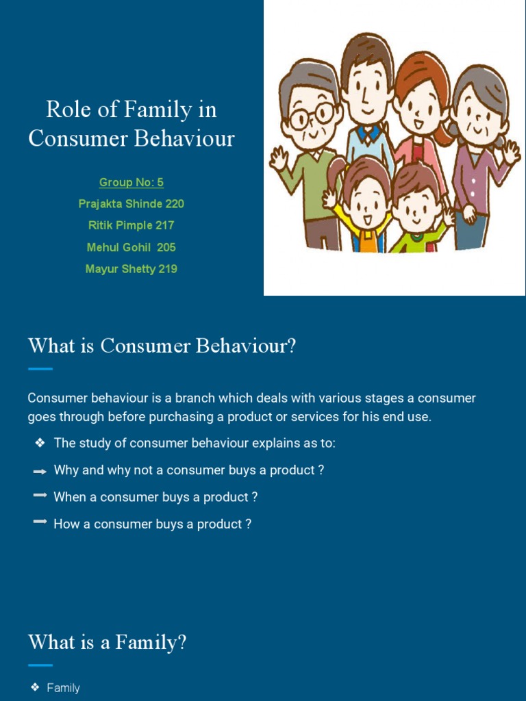 Family Roles in Consumer Behavior | PDF | Family | Consumer Behaviour