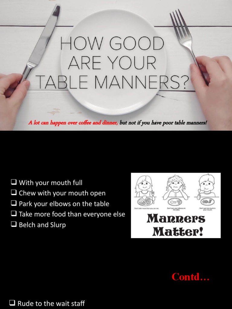 Essential Table Manners: A Comprehensive Guide to Proper Dining ...