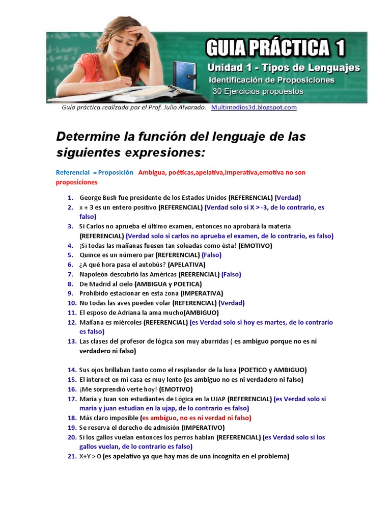 Guia Practica Unidad 1-A | PDF | Verdad