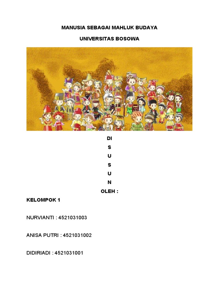 Manusia Sebagai Mahluk Budaya | PDF