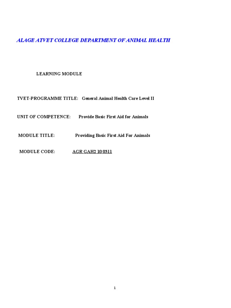 New Basic First Aid Module | PDF