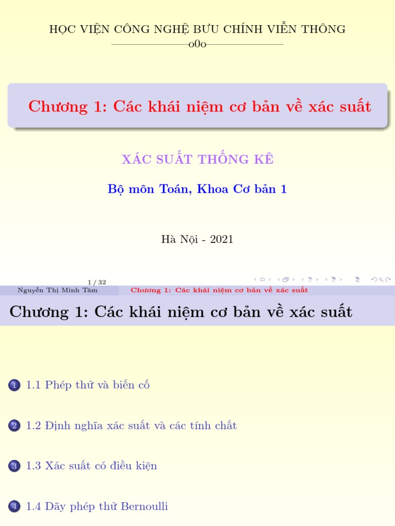 XSTK Chuong 1 Update | PDF