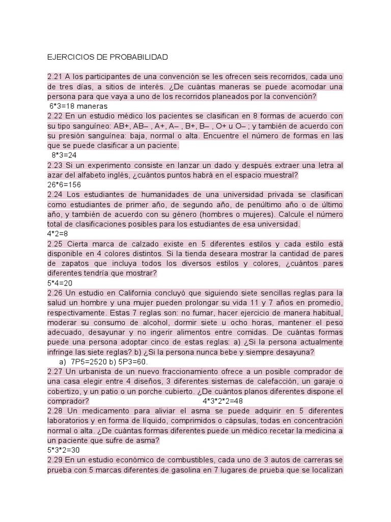 Ejercicios 2.21-2.48 | PDF