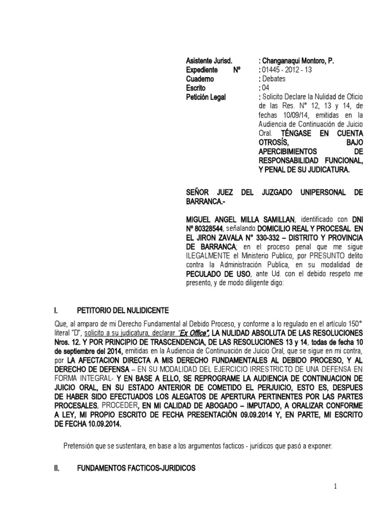 MODELO Informe Policial | PDF