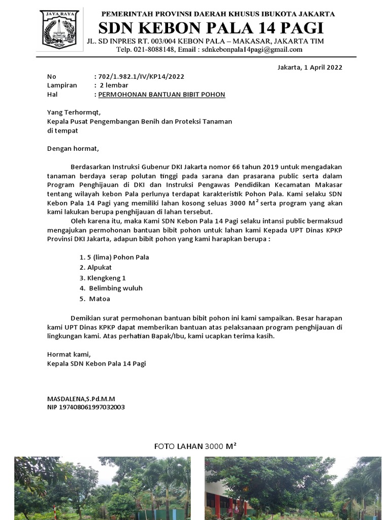 Surat-Permohonan-BANTUAN BIBIT | PDF