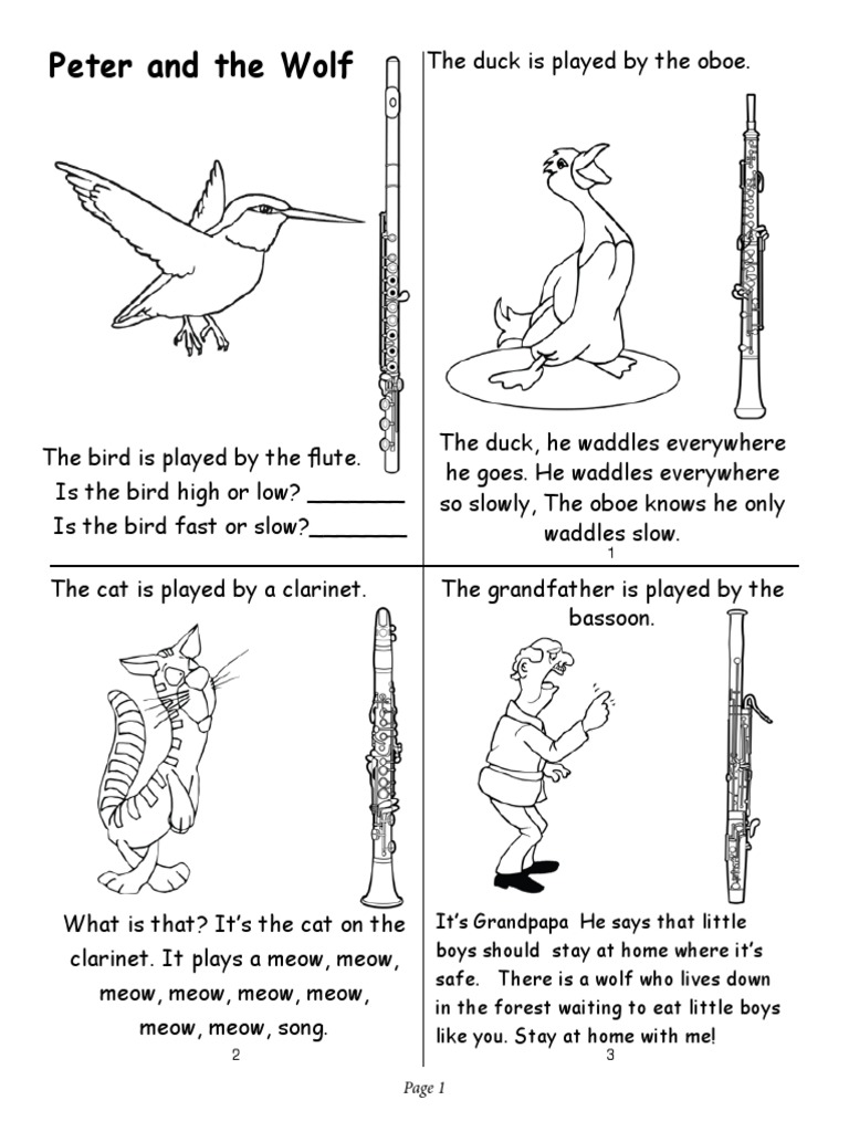 Peter and Wolf Mini Book | PDF