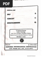 Test No. - 3 (SCQ) Self Concept Questionnaire | PDF | Self Concept ...